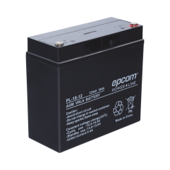 Epcom Powerline PL-18-12 Battery with AGM Technology / VRLA, 12 Vdc, 18 ...